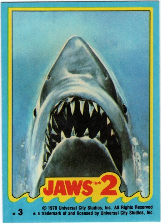 Jaws 2 Sticker Set, 1978 Topps — Ja Ja's Collectables