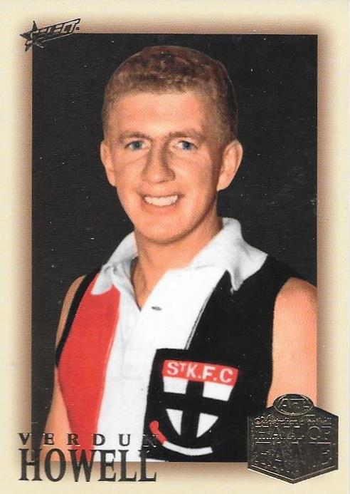 Verdun Howell, Hall of Fame Red Back Parallel, 2018 Select AFL Legacy ...