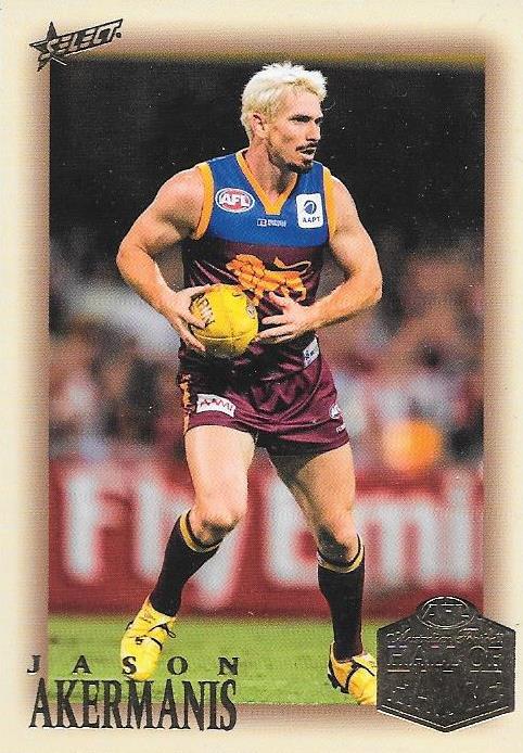 Jason Akermanis, Hall of Fame Red Back Parallel, 2018 Select AFL Legac ...