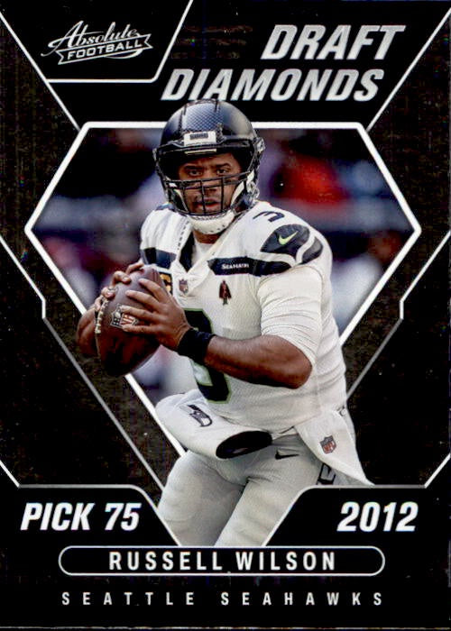 Russell Wilson, Draft Diamonds, 2022 Panini Absolute Football NFL — Ja ...