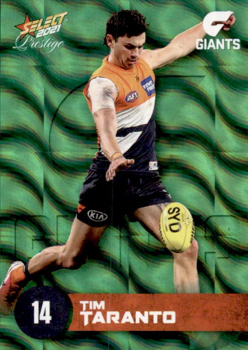 Tim Taranto, Green Parallel, 2021 Select AFL Prestige — Ja Ja's ...