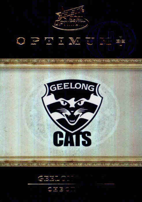 Geelong Cats Checklist, Optimum + Plus Parallel, 2021 Select AFL Optim ...