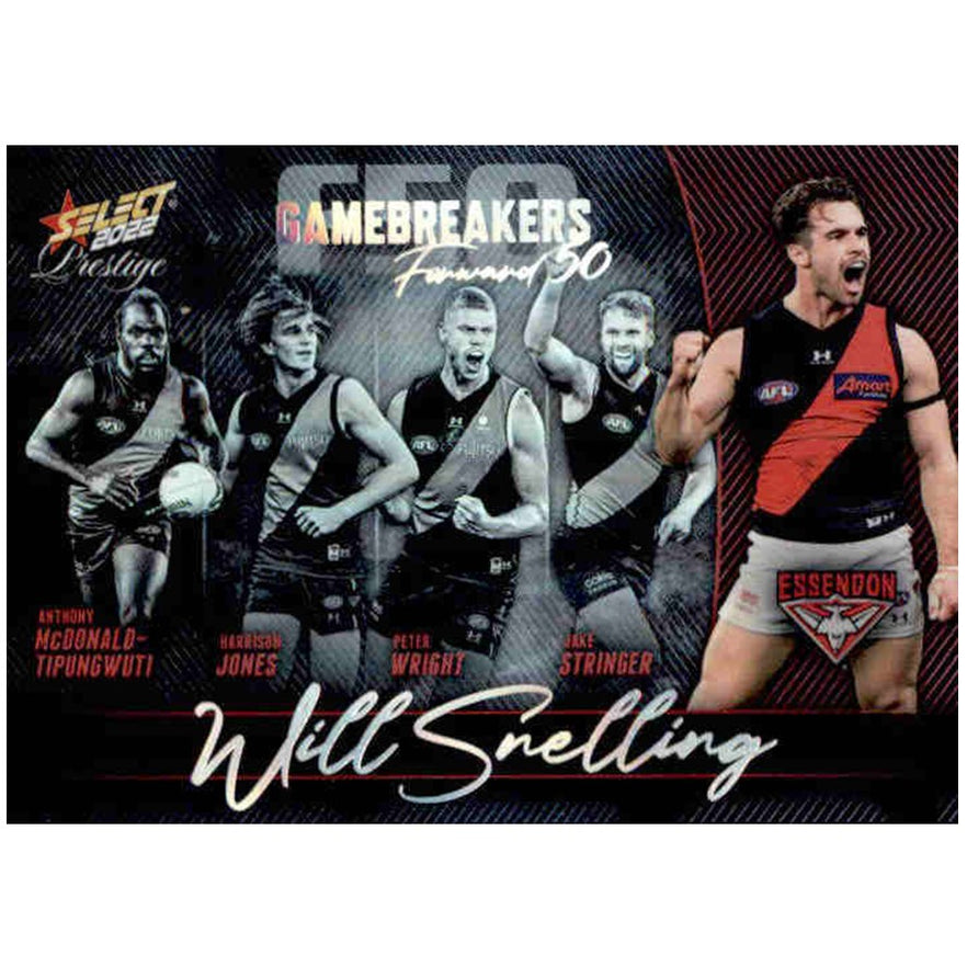 Will Snelling, Gamebreakers Parallel, 2022 Select AFL Prestige — Ja Ja ...