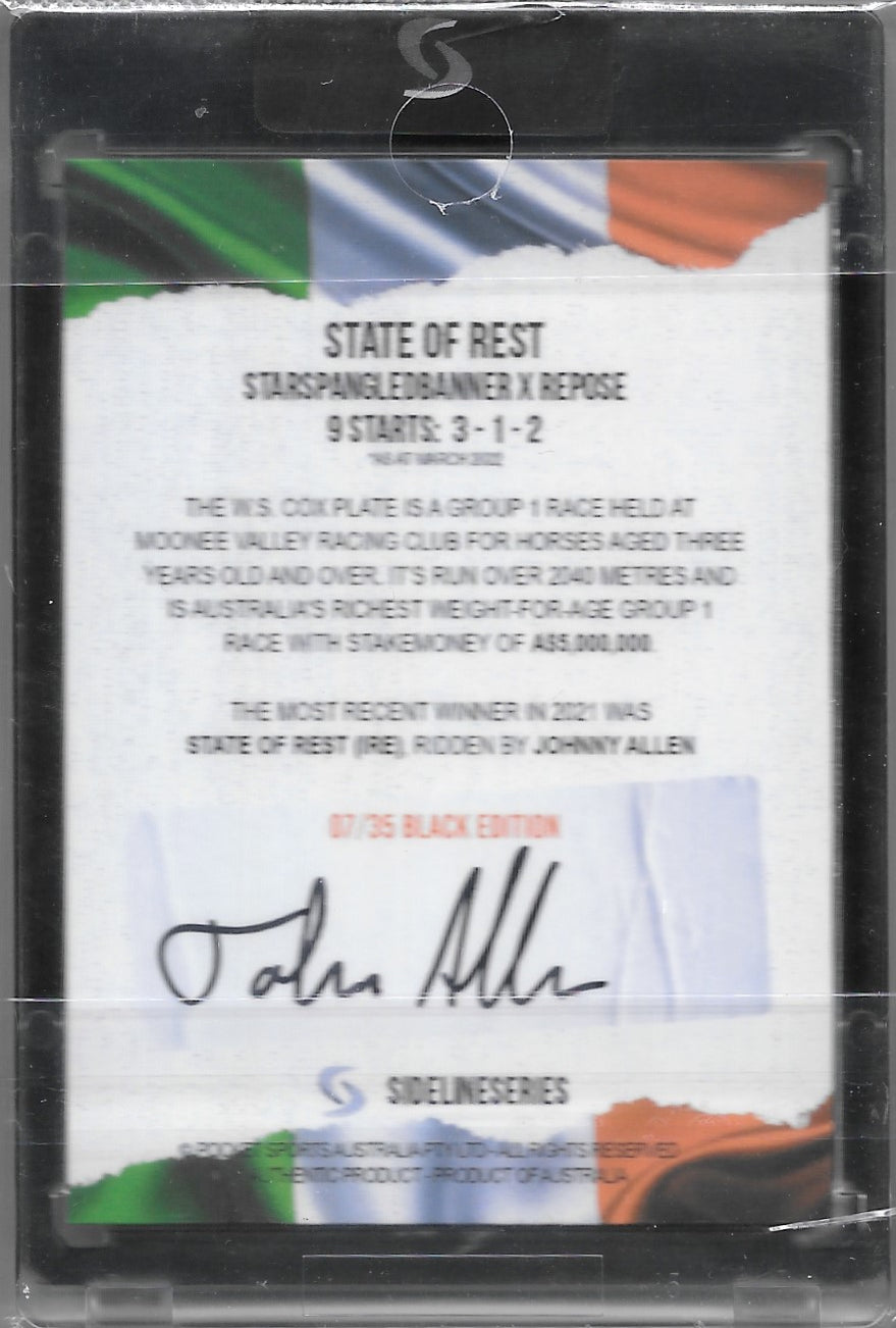 State of Rest, Johnny Allen Signature Black Edition, Sideline Series ...