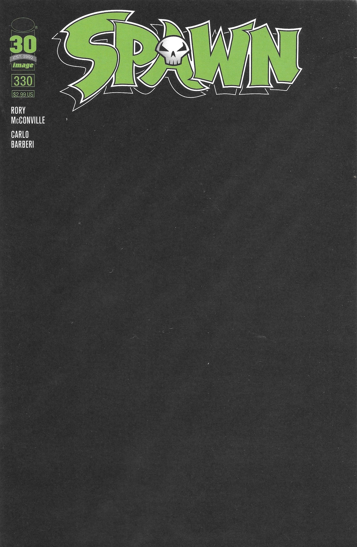 Spawn #330 Black Cover Comic — Ja Ja's Collectables