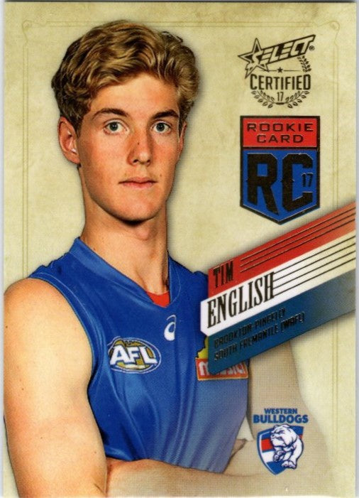 Tim English, Rookie Card RC, 2017 Select AFL Certified — Ja Ja's ...