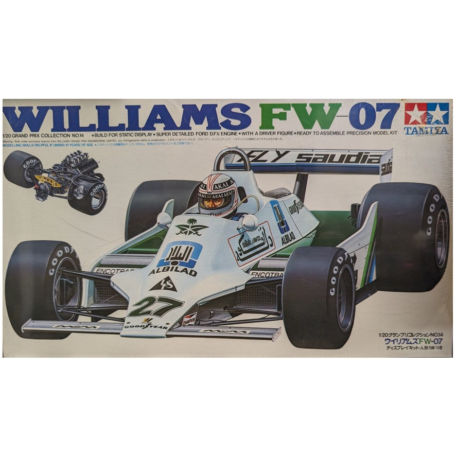 Tamiya Williams FW-07, Grand Prix Collection No.14, 1:20 Scale Model K ...